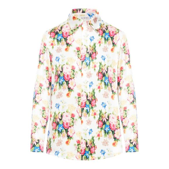 Loewe | Sweaters | Loewe Women Flower Print Shirt | Poshmark